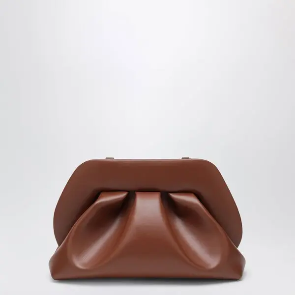THEMOIRE Bios Tortoiseshell Calfskin Clutch Bag - Brown