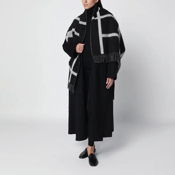 TOTEME Brushed Wool Scarf With Monogram