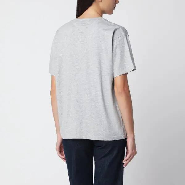 ANINE BING Cade Tee Collegiate Gray Cotton T-shirt