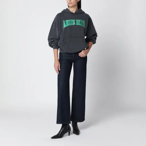 ANINE BING Harvey Hooded Sweatshirt In Cotton