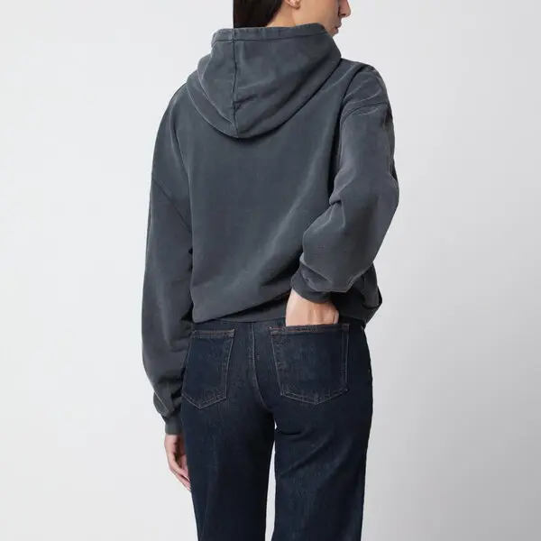 ANINE BING Harvey Hooded Sweatshirt In Cotton