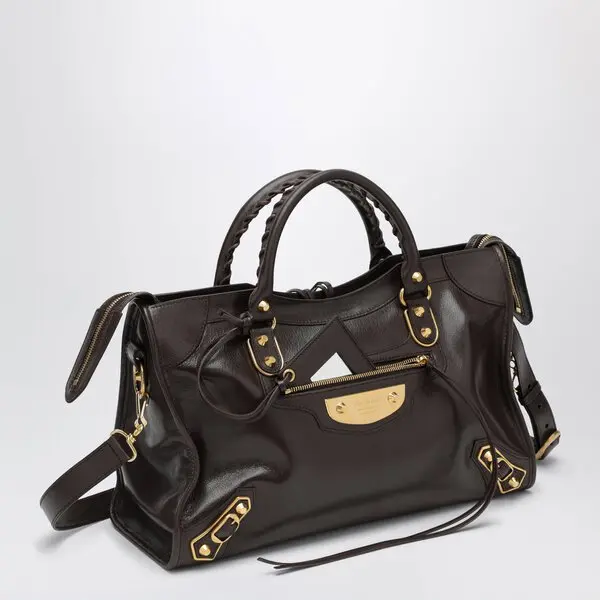 Balenciaga Medium Le City Uptown Bag In Leather - Brown