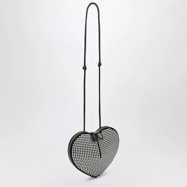 Alaïa Le Coeur Studded Suede Bag - Black
