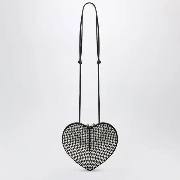 Alaïa Le Coeur Studded Suede Bag - Black