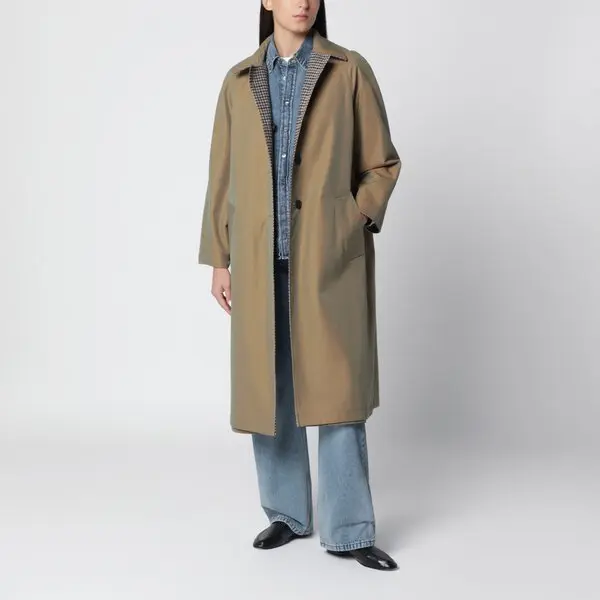 SCHNEIDERS Brown Reversible Wool Coat