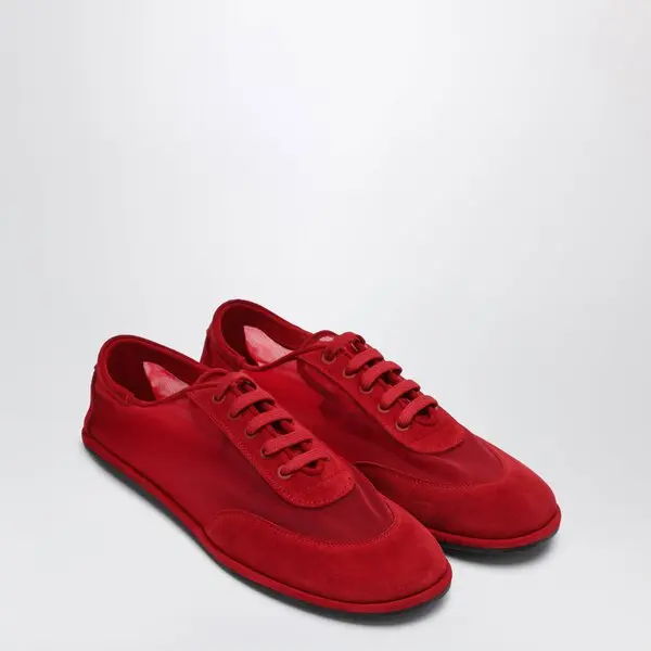 Dear Frances Sneakers In Semi-sheer Mesh And Suede