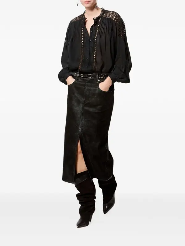 Isabel Marant Étoile Marant Bisane Faux Leather Skirt - Multicolor