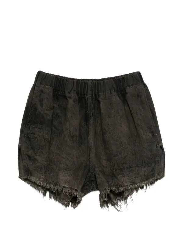 Rick Owens Denim Cotton Shorts - Multicolor