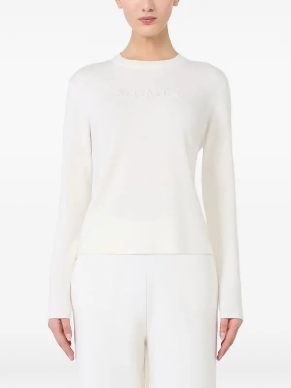 Max Mara Wool Crewneck Sweater - Multicolor