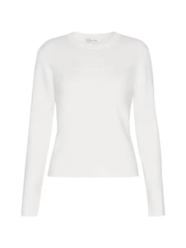 Max Mara Wool Crewneck Sweater - Multicolor