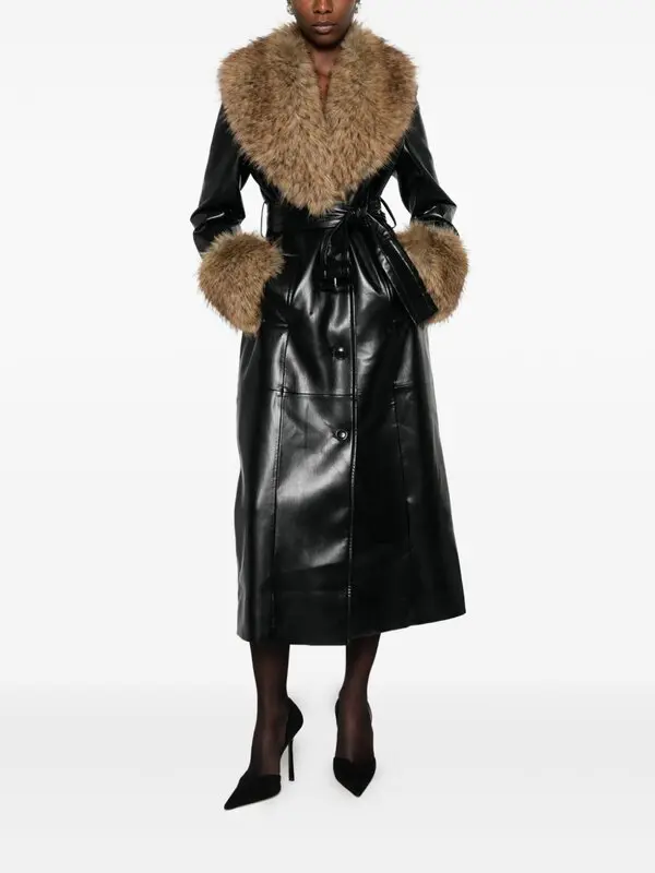 STAND STUDIO Estella Faux Leather Coat