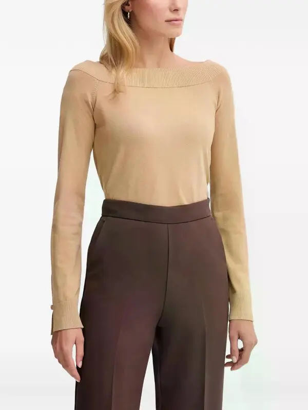BENETTON Boat-neck Sweater - Neutrals
