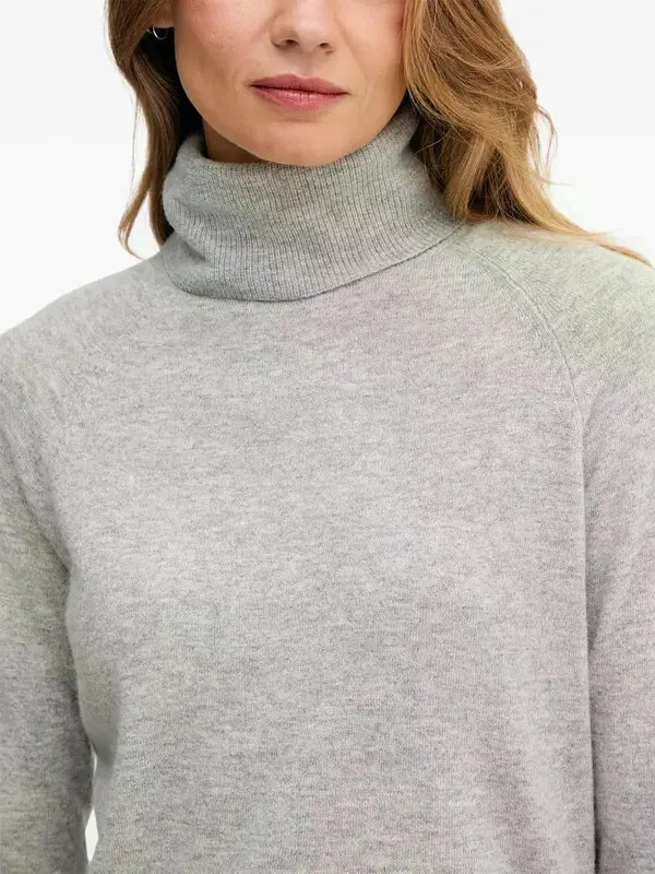 BENETTON Roll-neck Sweater - Grey