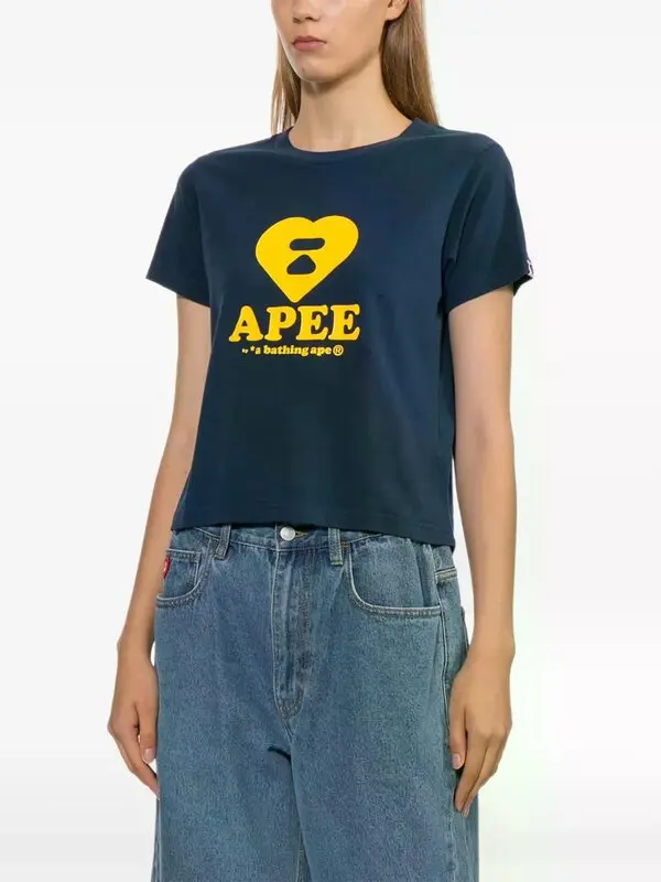 AAPE BY *A BATHING APE Heart Logo T-shirt