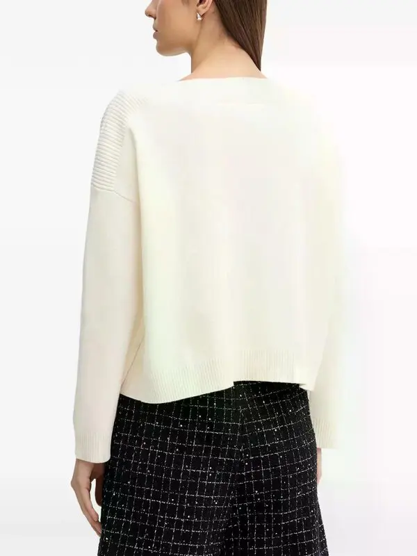 BENETTON Jacquard Ribbed Knit Jumper