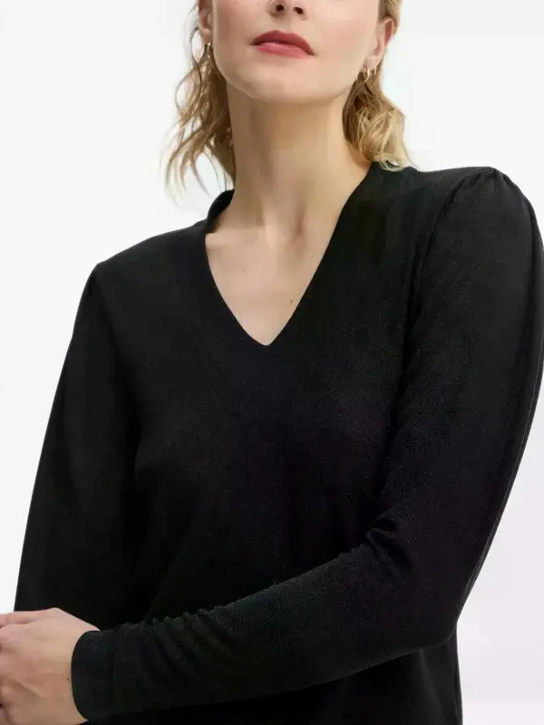 BRUUNS BAZAAR V-neck Long-sleeve T-shirt