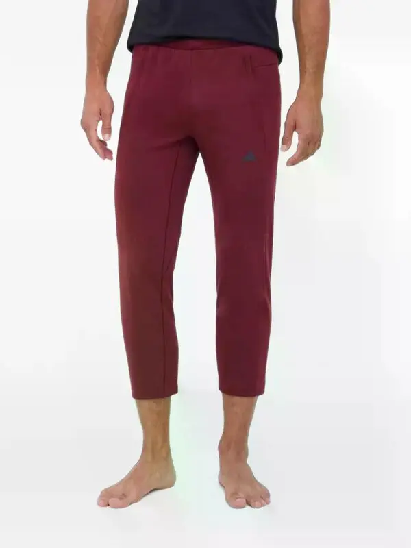Adidas Logo-print Cropped Trousers