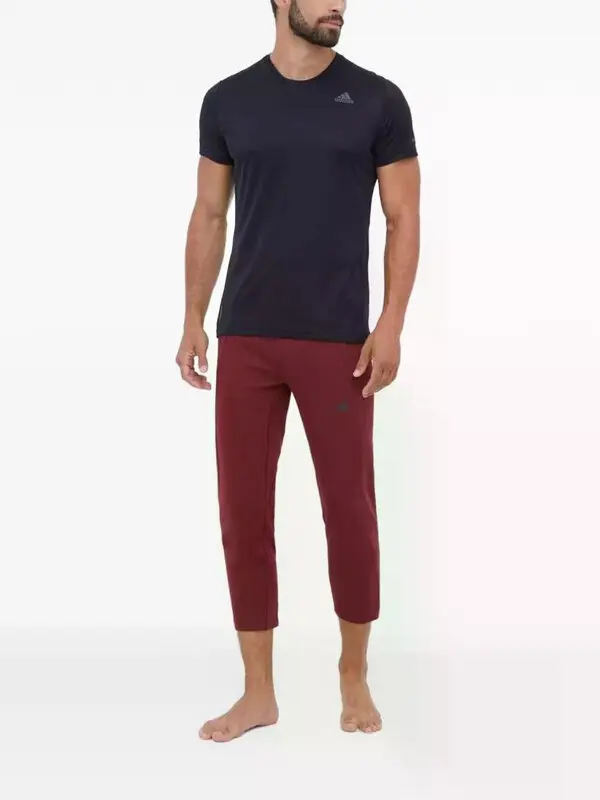 Adidas Logo-print Cropped Trousers