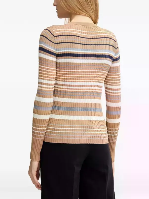 BENETTON Striped Cardigan