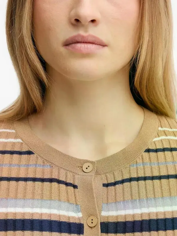 BENETTON Striped Cardigan