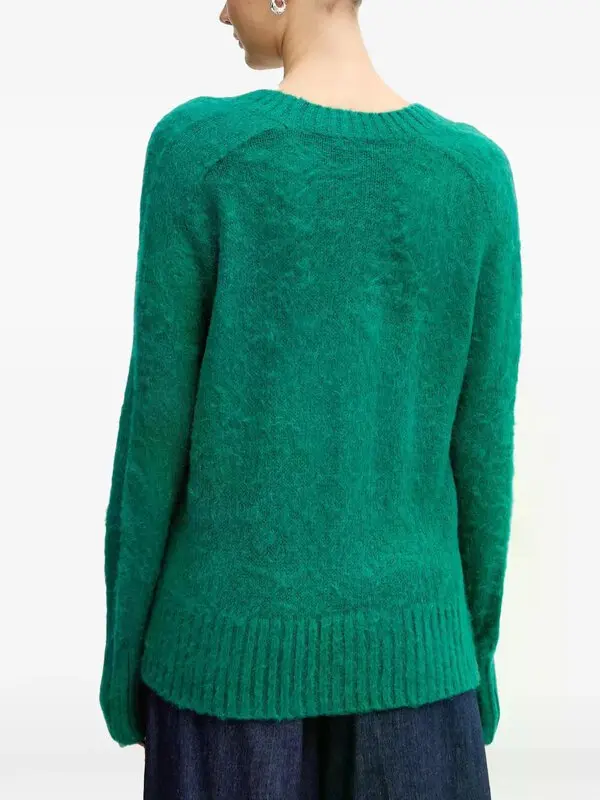 BENETTON V-neck Sweater - Green