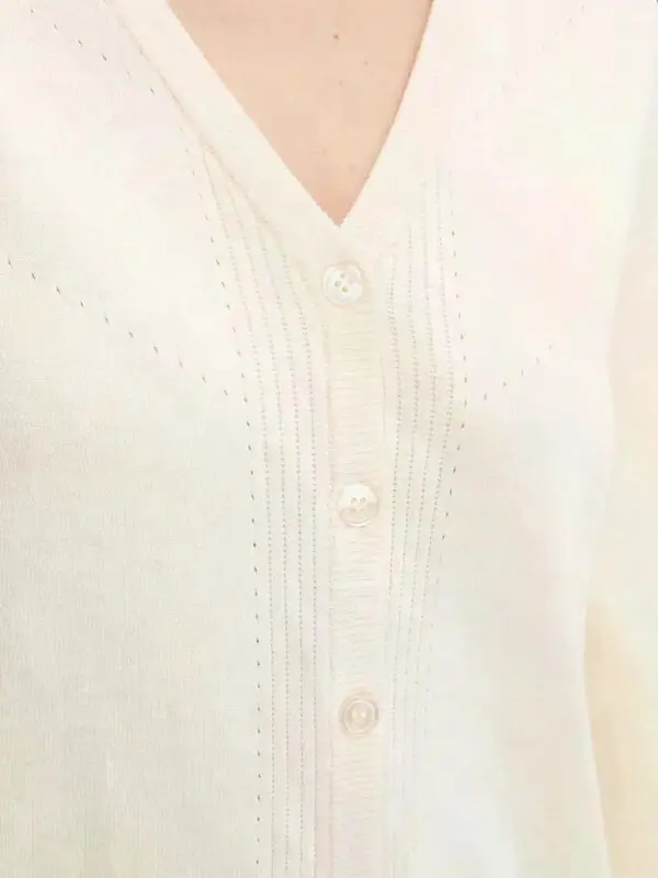 BRUUNS BAZAAR Button-up V-neck Cardigan