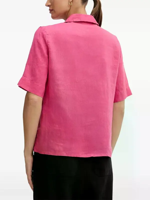 BENETTON V-neck Short-sleeve Blouse