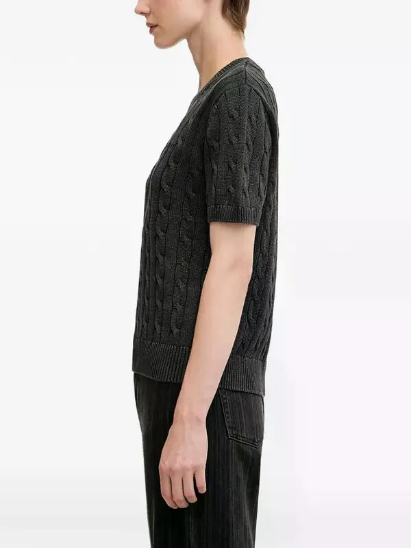 Carhartt Work In Progress Cable-knit Short-sleeve Sweater