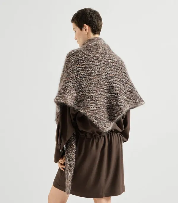 Brunello Cucinelli Mohair-blend Knitted Shawl