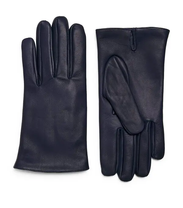 HAMERLI Cashmere-lined Leather Gloves