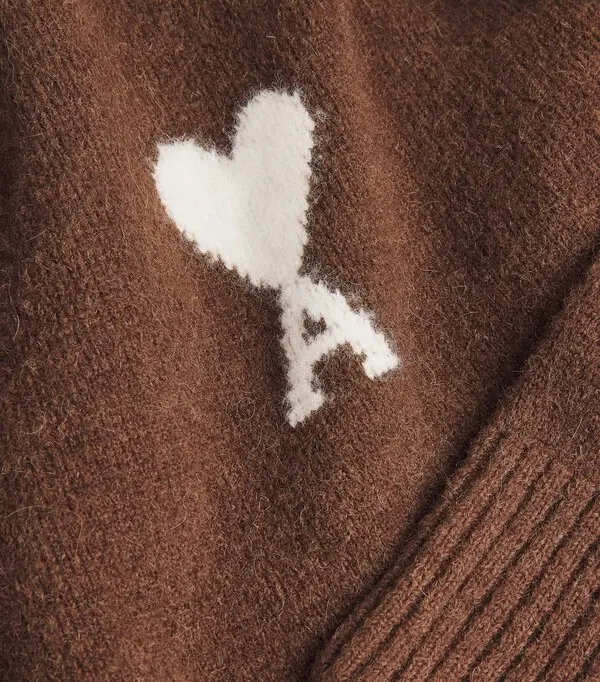 AMI Paris Alpaca-blend De Coeur Sweater