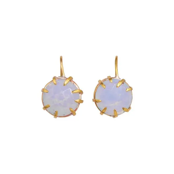 LILY FLO JEWELLERY Lysander Opal Drop Earrings - Blue