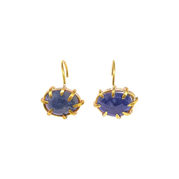 LILY FLO JEWELLERY Marceline Sapphire Drop Earrings