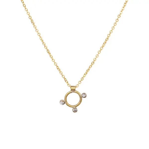 LILY FLO JEWELLERY Rhea 3 Diamond Necklace - Gold