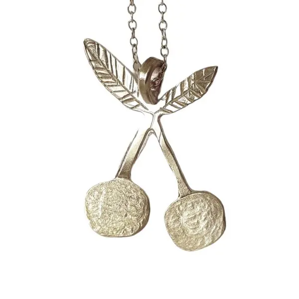 LILY FLO JEWELLERY Cherry Necklace In Sterling