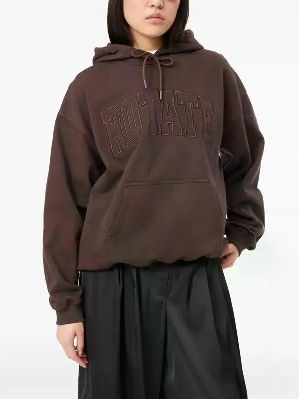 ROTATE BY BIRGER CHRISTENSEN Logo-embroidered Hoodie