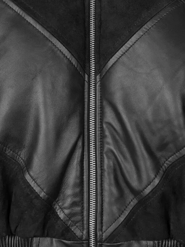 ROTATE BY BIRGER CHRISTENSEN Panelled Leather Jacket