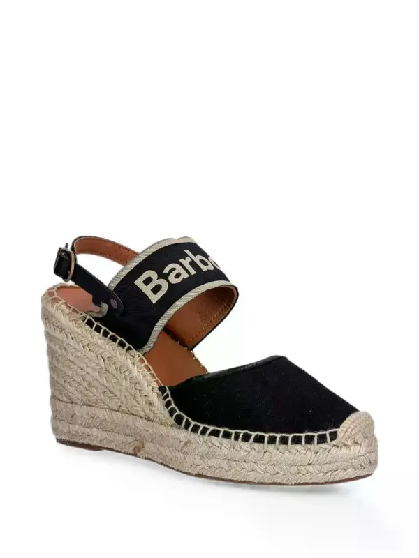 Barbour Lyndhurst Logo-print Heeled Espadrilles