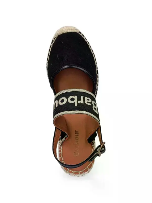 Barbour Lyndhurst Logo-print Heeled Espadrilles