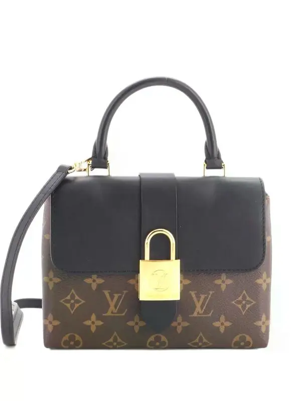 LOUIS VUITTON Locky Handbag Monogram Canvas With Leather Bb Satchel