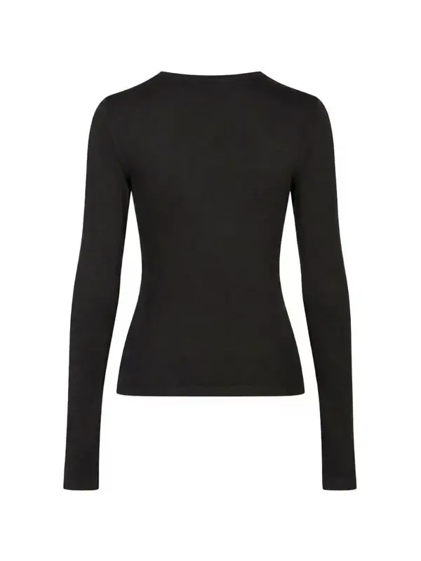 ROTATE BY BIRGER CHRISTENSEN Logo-patch Long-sleeve T-shirt