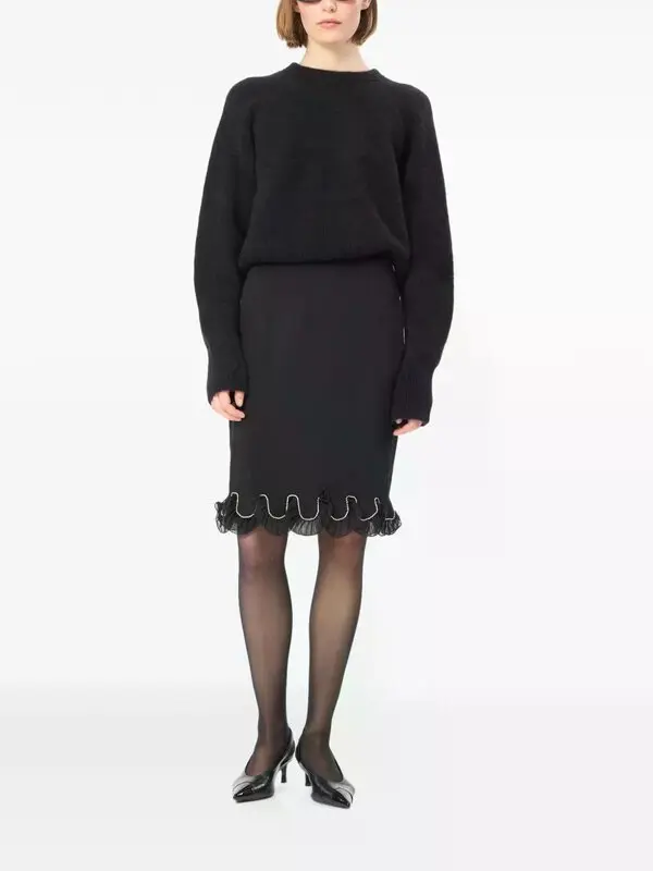 ROTATE BY BIRGER CHRISTENSEN Chiffon Ruffle Mini Skirt