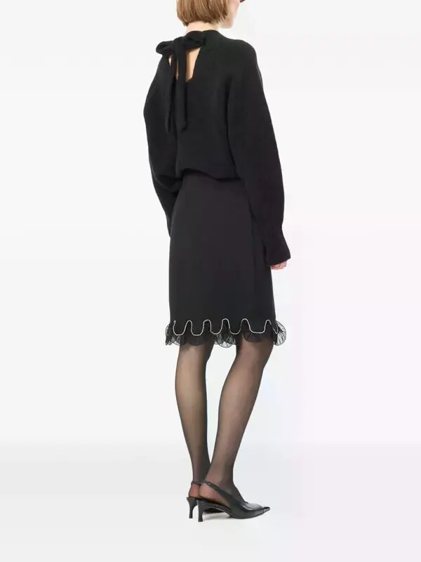 ROTATE BY BIRGER CHRISTENSEN Chiffon Ruffle Mini Skirt