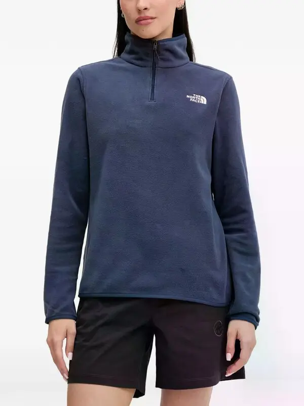 The North Face Logo-embroidered Quarter-zip Sweatshirt