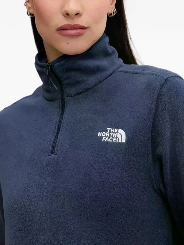 The North Face Logo-embroidered Quarter-zip Sweatshirt