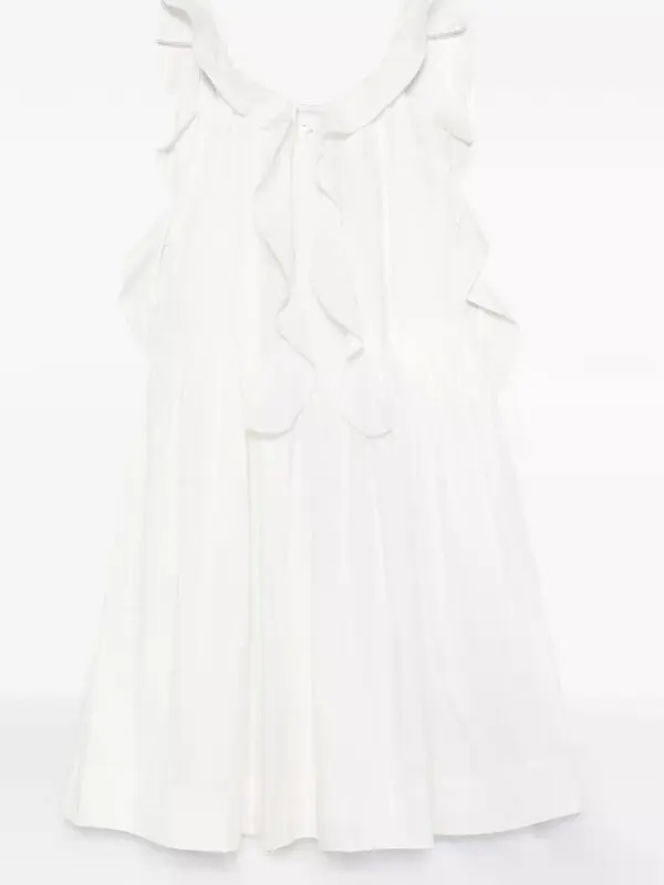 Maggie Marilyn Ruffled-trim Sleeveless Midi Dress
