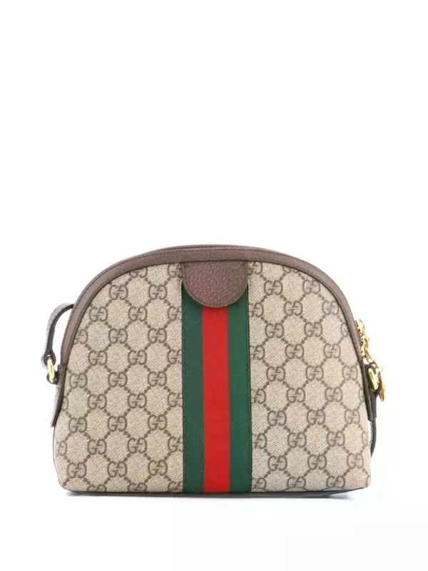 Gucci Ophidia Dome Gg Coated Canvas Small Shoulder Bag