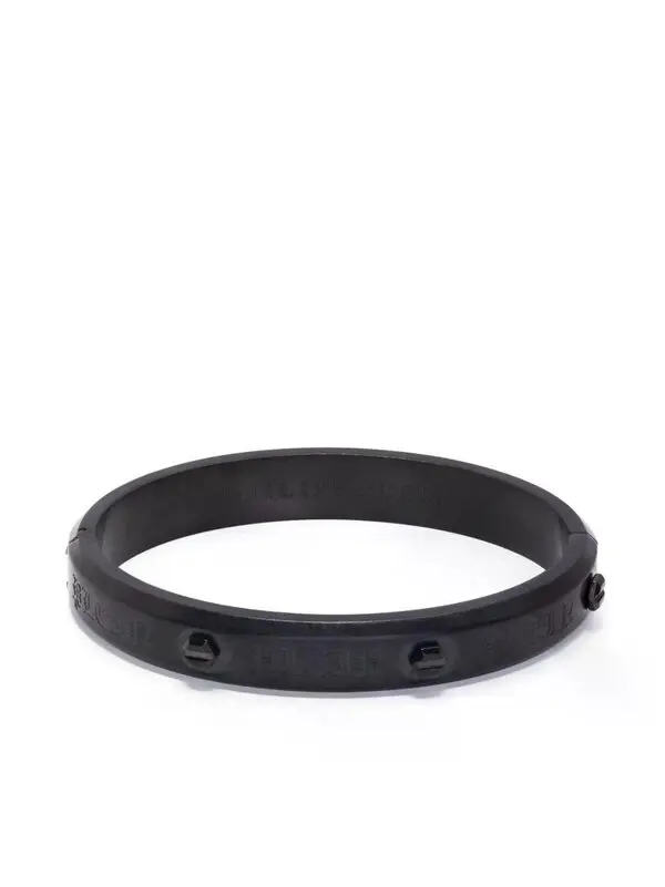 Philipp Plein Hexagon Logo-engraved Bracelets