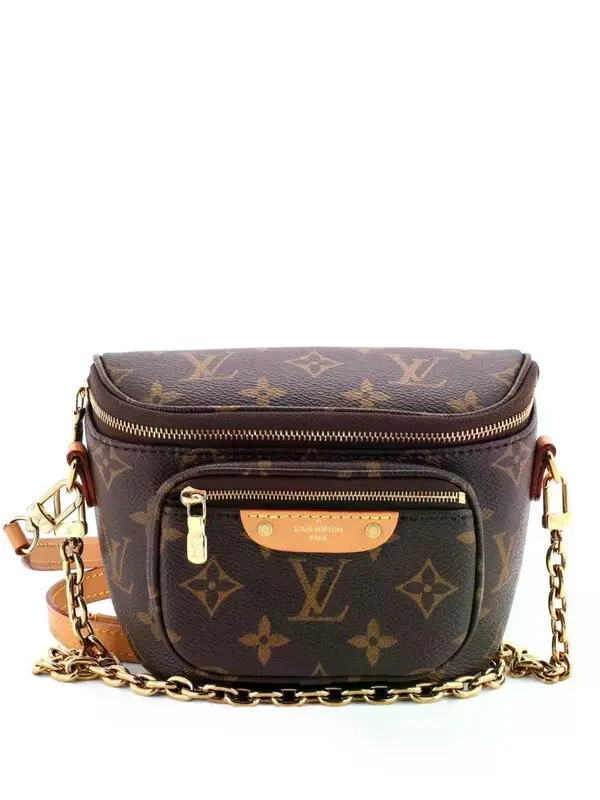 LOUIS VUITTON Bum Bag Monogram Canvas Mini Belt Bag - Brown