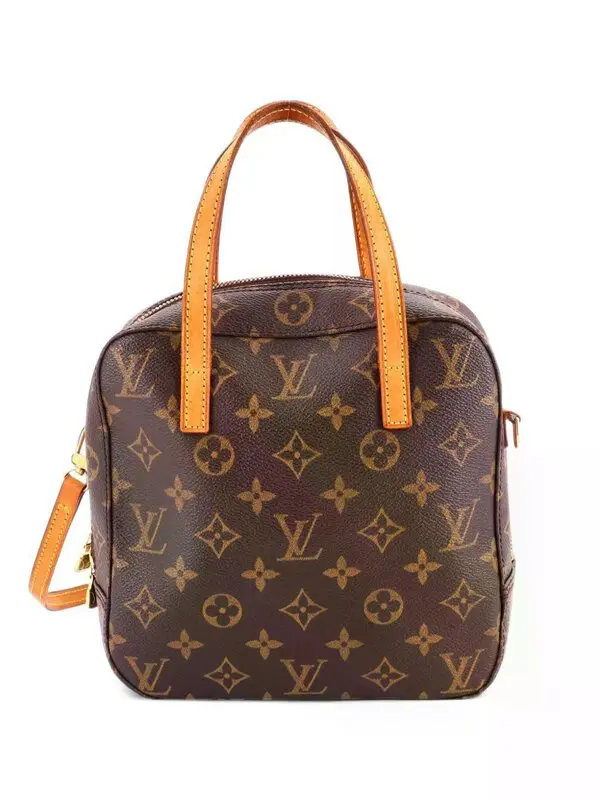 LOUIS VUITTON Spontini Handbag Monogram Canvas Satchel